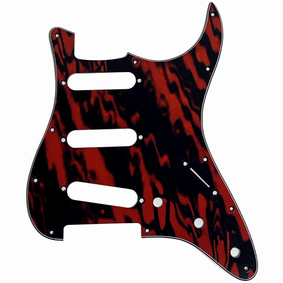 SRV Scotch Replica Stratocaster Pickguard - Tiger Striped