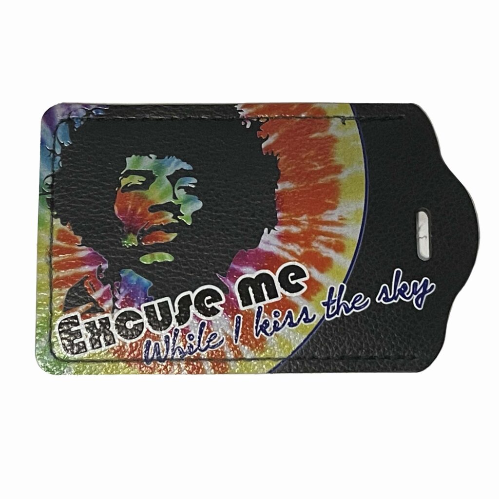 Leather Hendrix Guitar Case Tag- Custom Excuse Me