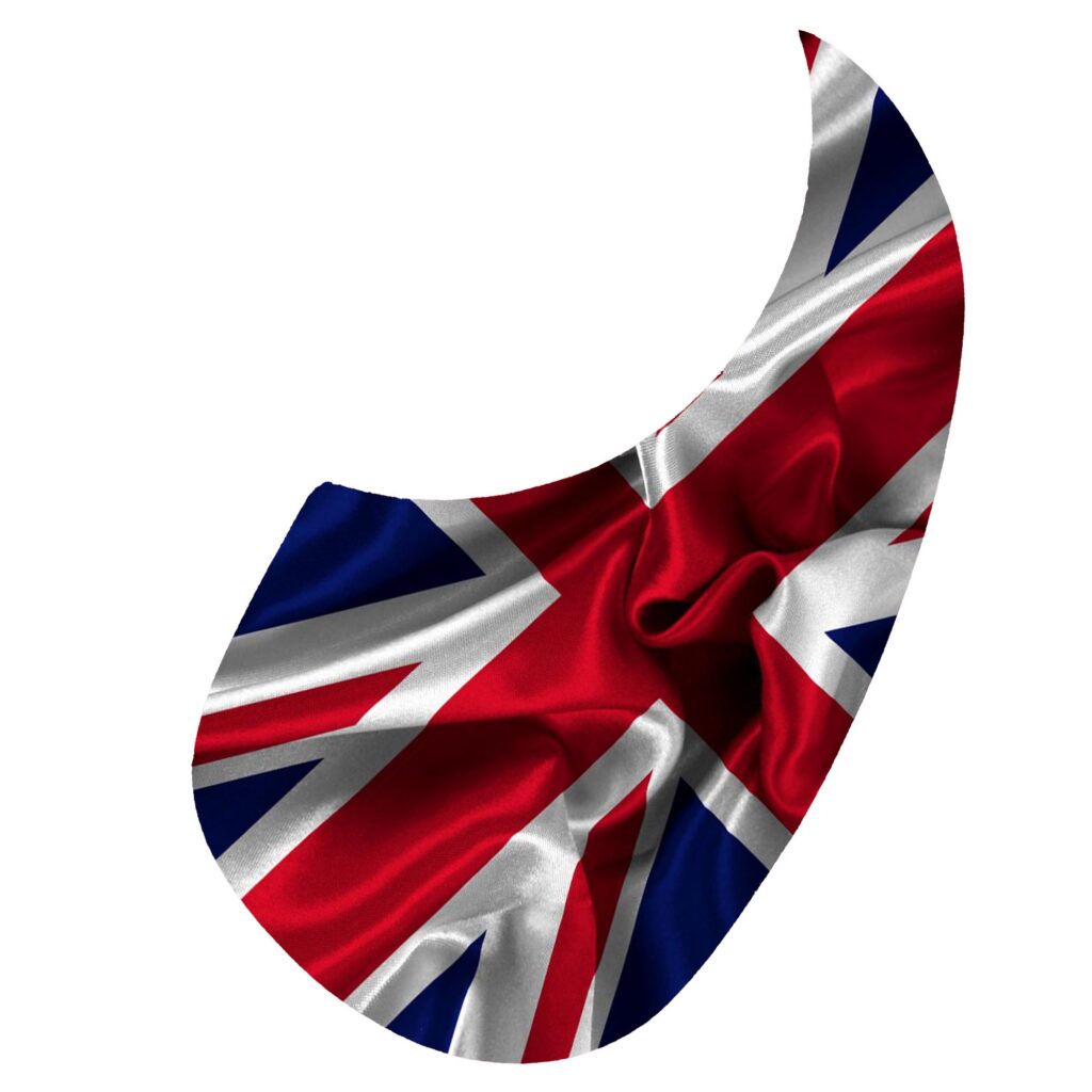 Acoustic UK Flag Pickguard - Custom Printed -193