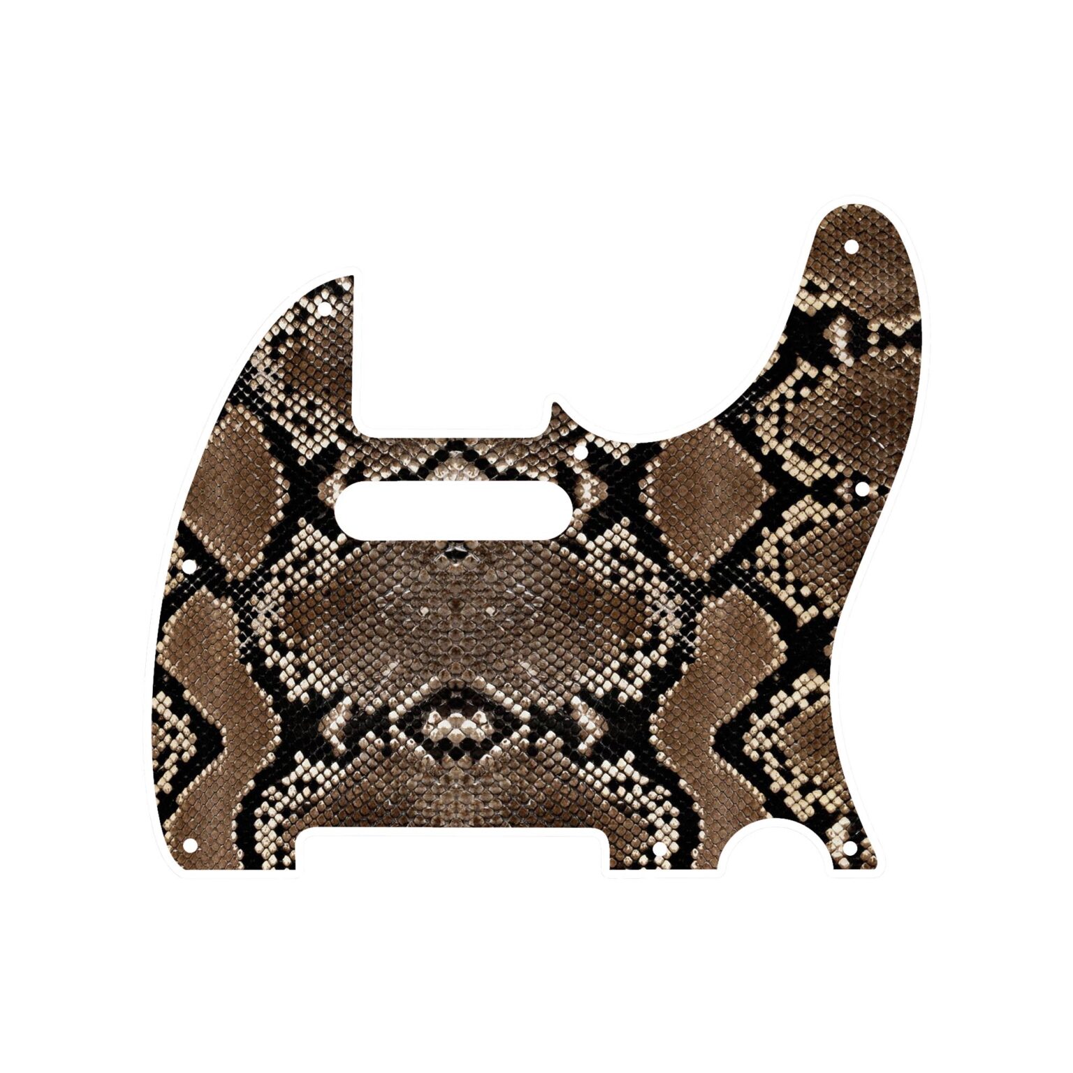 Telecaster Snake Skin Pickguard - Custom Printed 3-ply