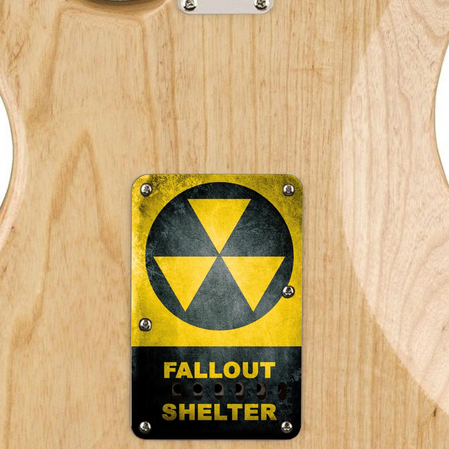Stratocaster Fallout Shelter Backplate / Tremolo Cover