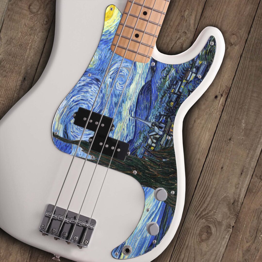 Precision Bass custom printed pickguards