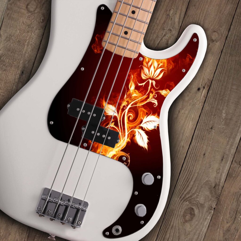 Precision Bass custom printed pickguards