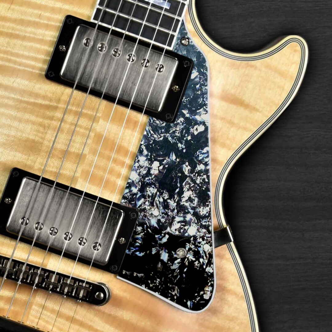 Les Paul Black Abalone - Manmade - Custom Pickguard 2-ply