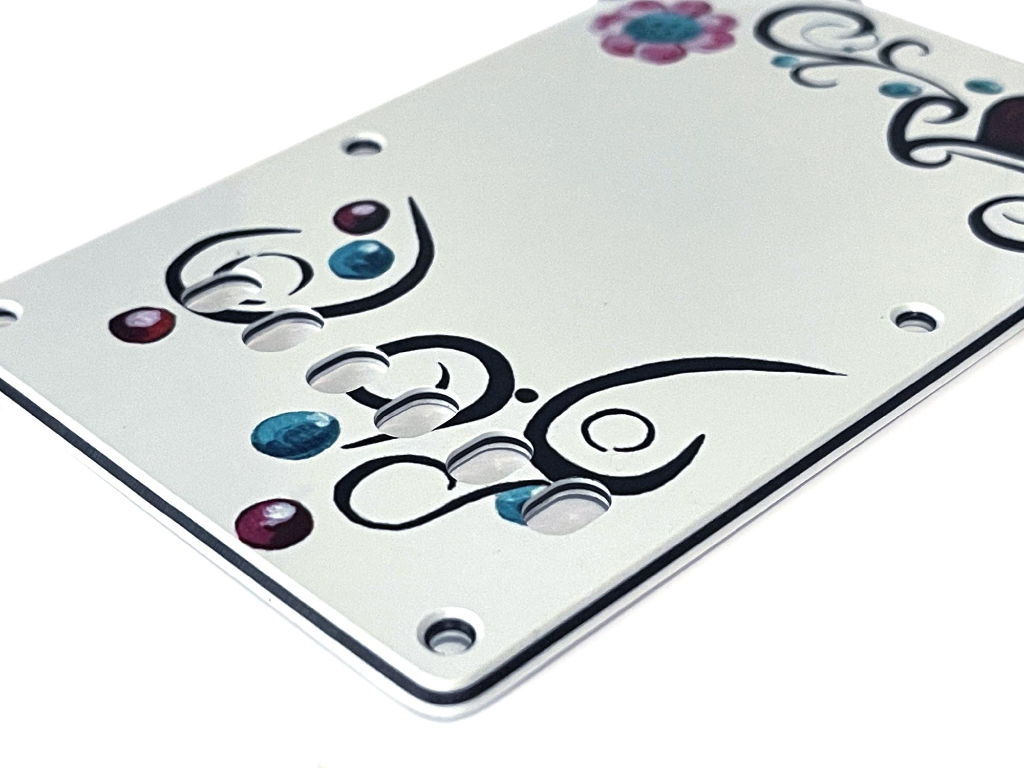 Stratocaster Hendrix Flowers Backplate / Tremolo Cover