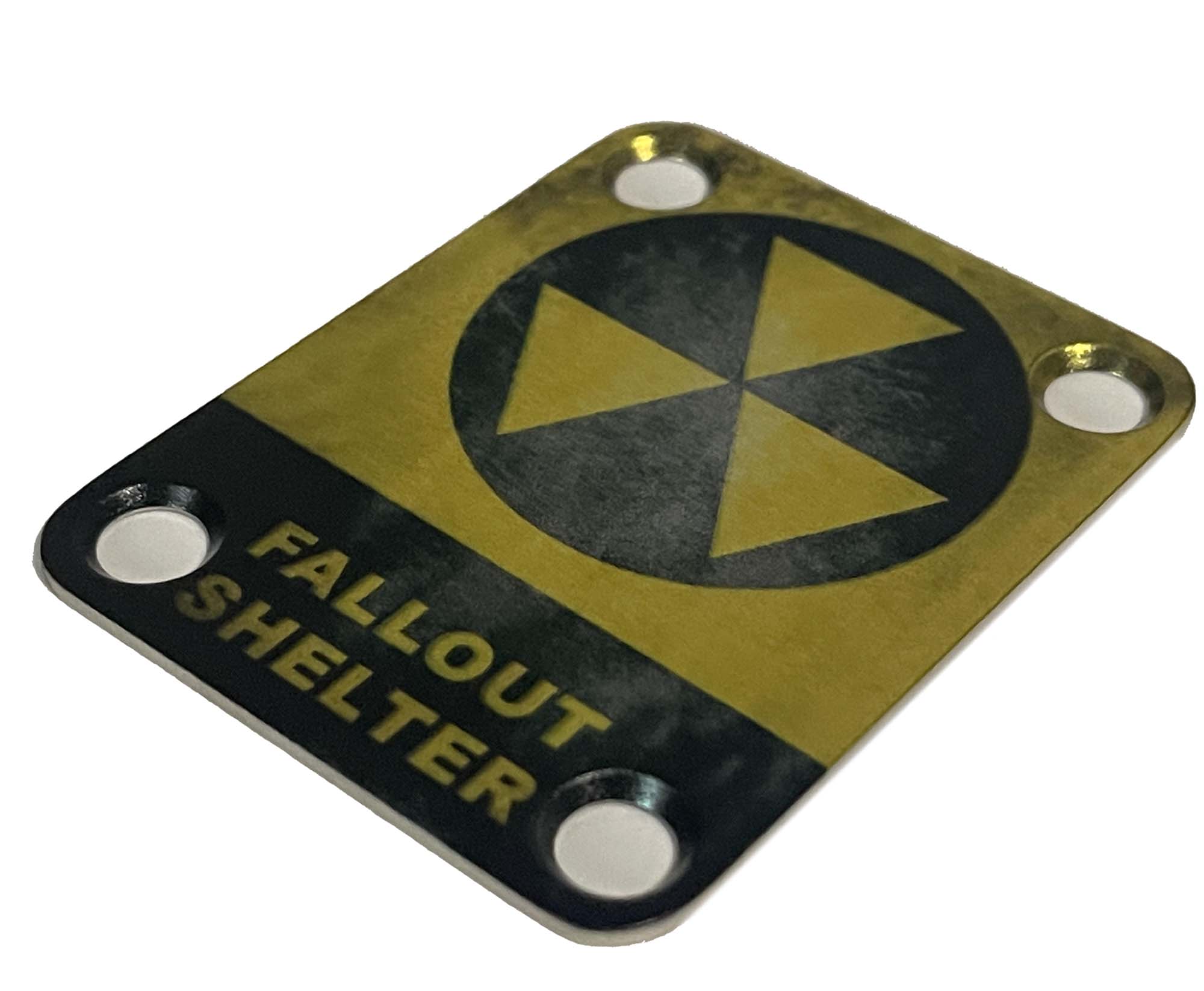 Fallout Shelter Custom Printed Neckplate for Strat & Tele