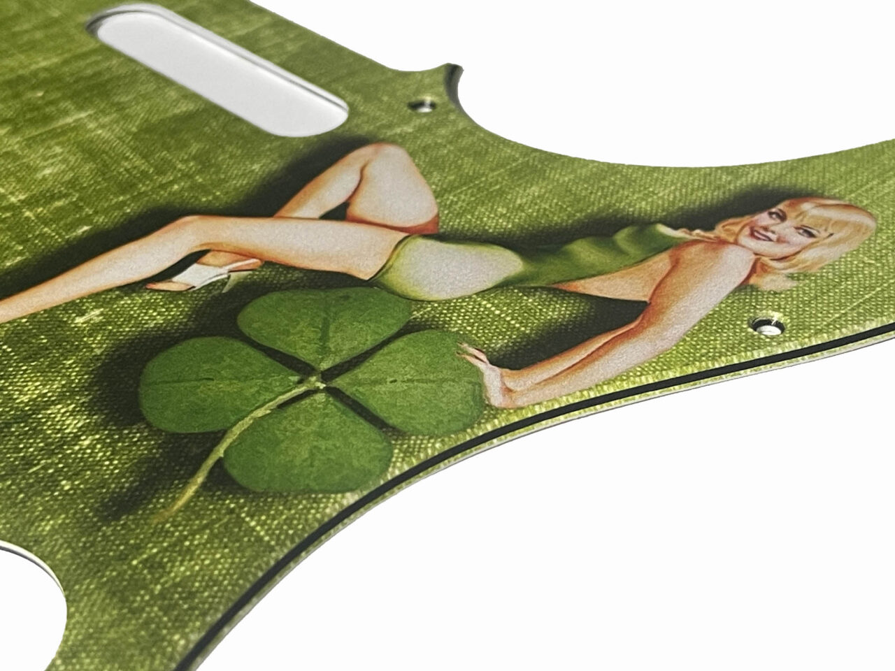 Irish Pinup Telecaster Pickguard - Custom Printed 3-ply