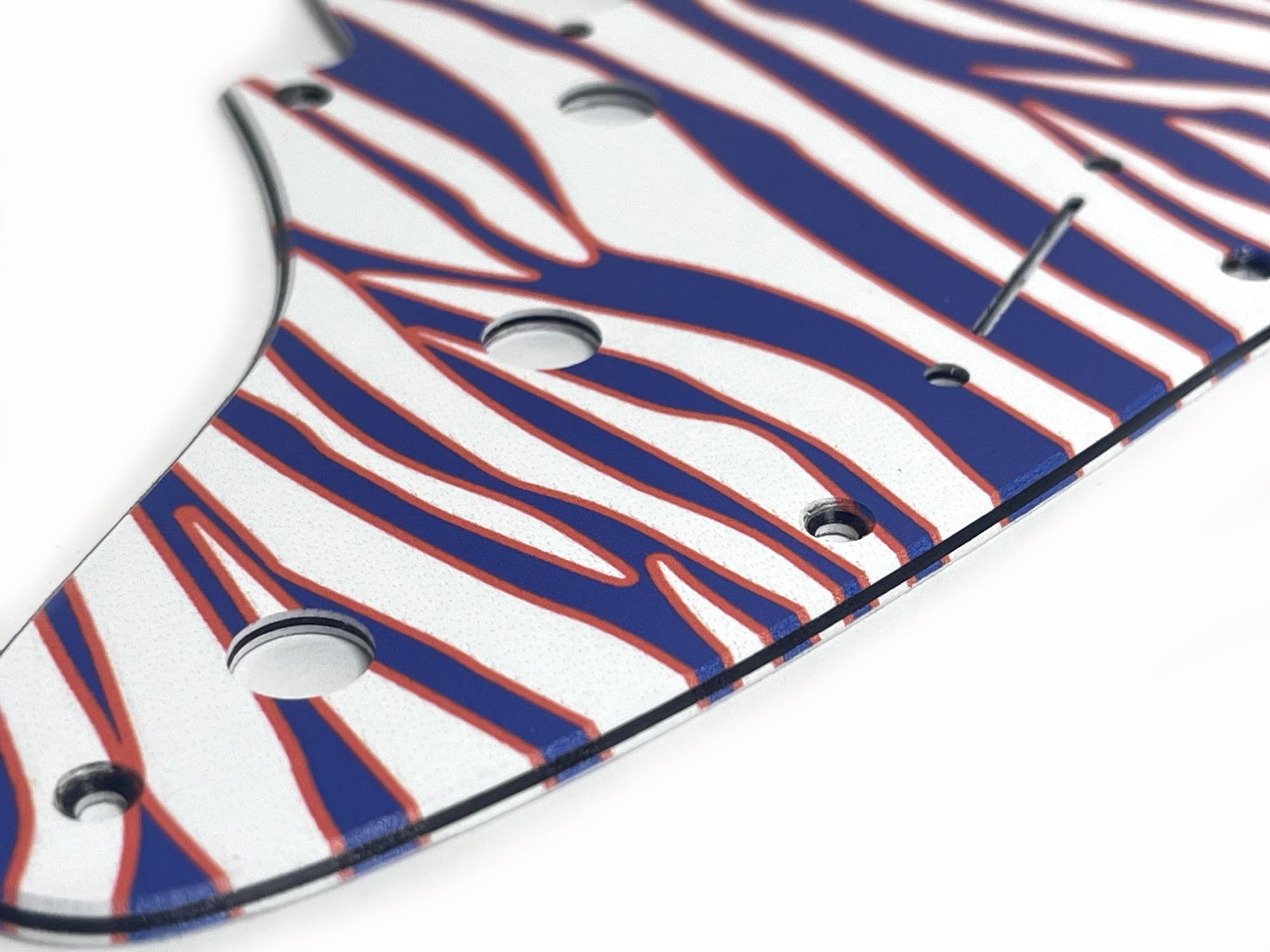 Buffalo Bills Striped Custom Printed Stratocaster Pickguard