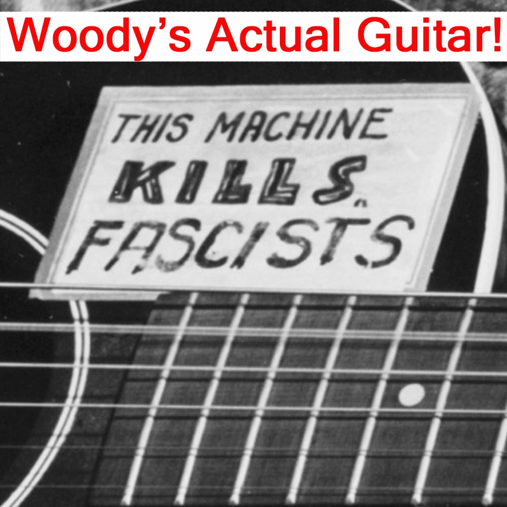 "This Machine Kills Fascists" Custom Printed Guitar Decal