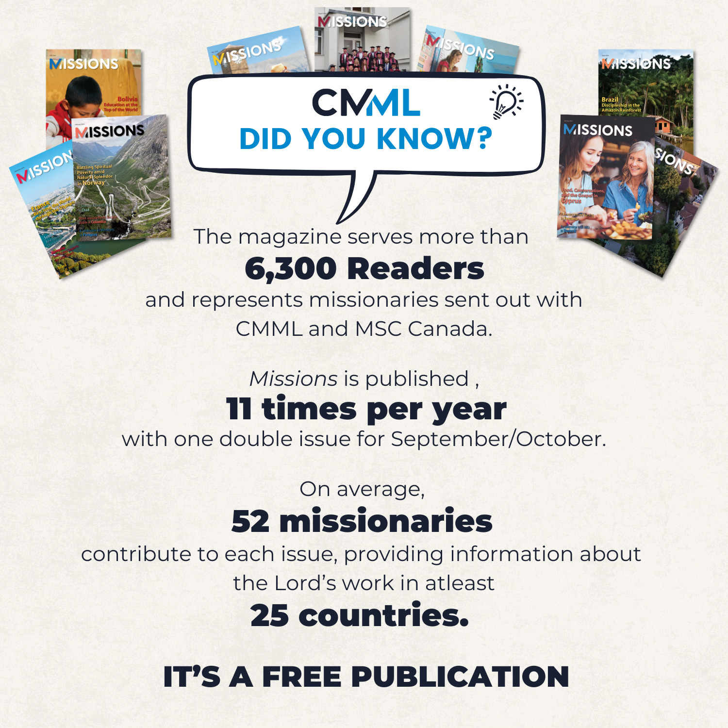 Missions Magazine | CMML