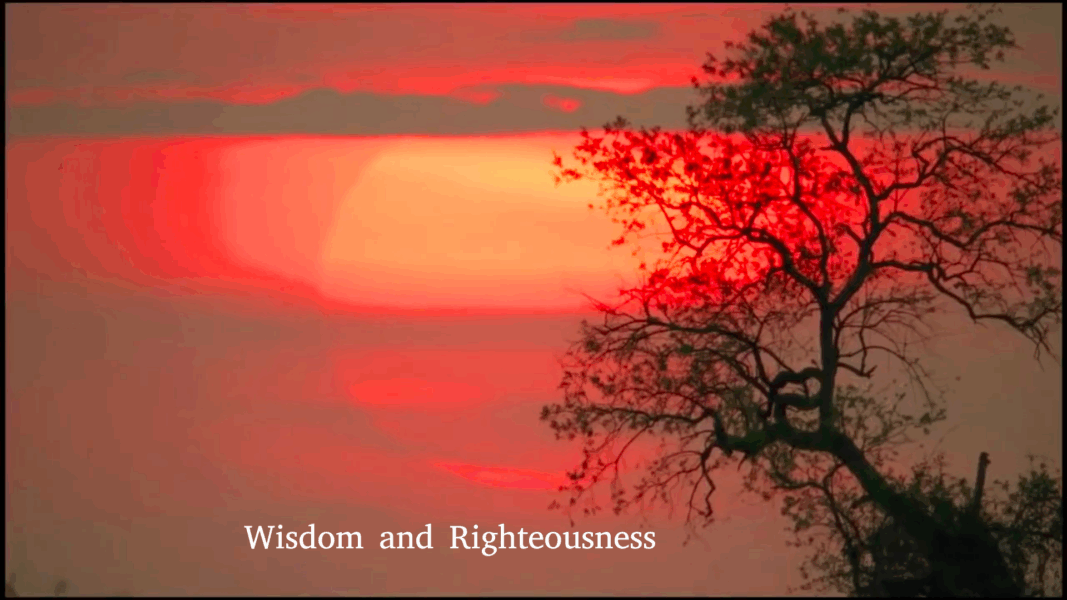 Wisdom and Righteousness – The Gospel Herald