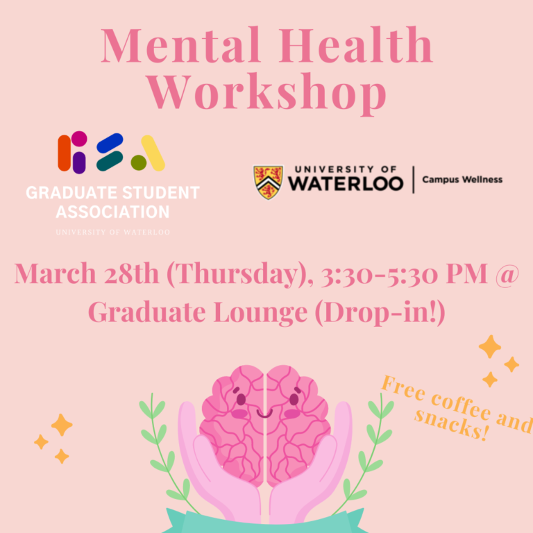 Mental Health Workshop - Graduate Student Association - UW