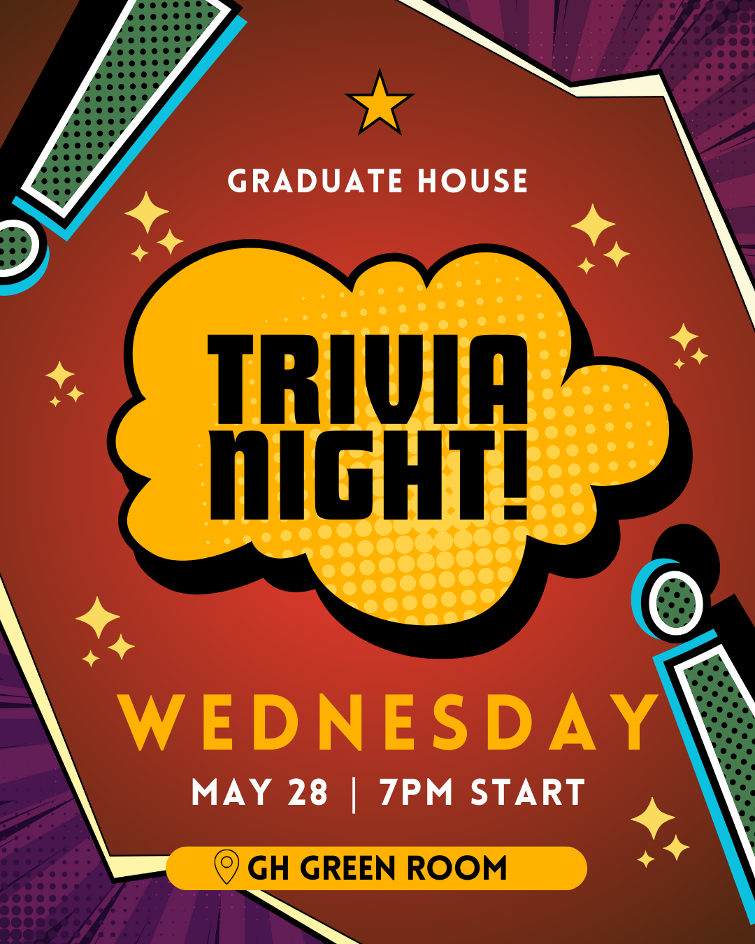 Trivia Night – May 28 | 7 PM - Graduate Student Association - UW