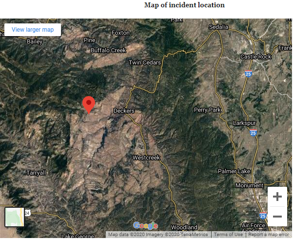 68-acre fire burning on Hayman Fire burn scar west of Deckers | KRDO