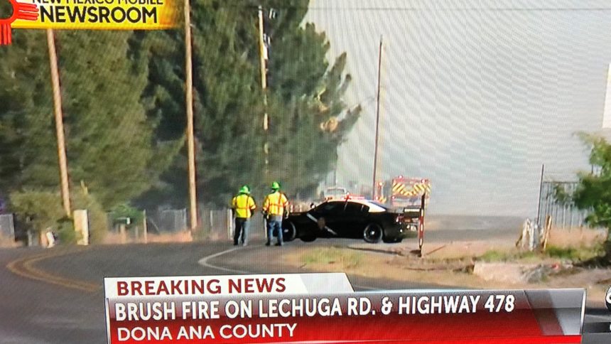 Doña Ana County wildfire closes Highway 478, threatens buildings - KVIA