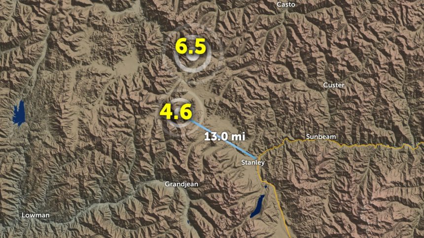 6.5 magnitude earthquake near Stanley - Local News 8