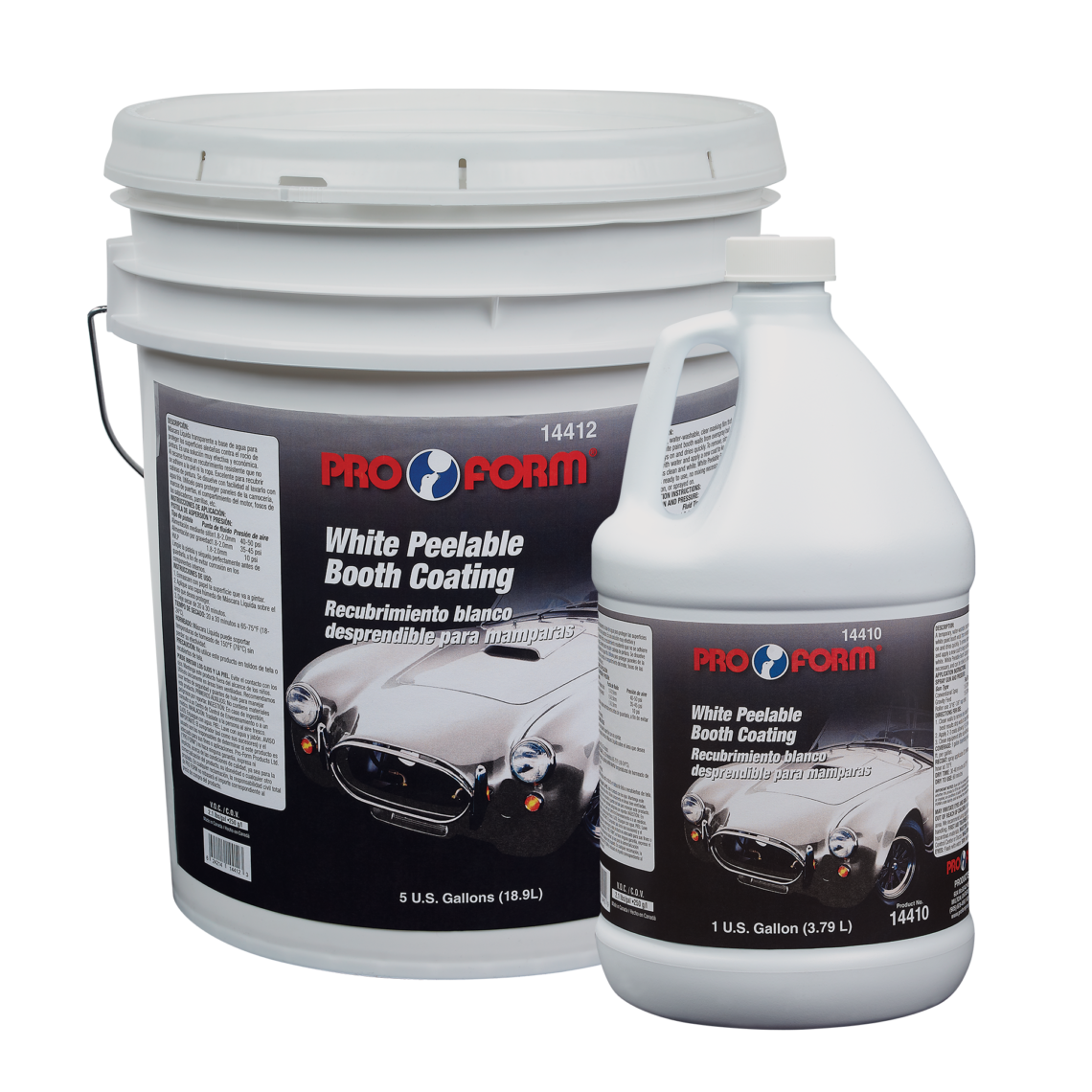 White Peelable Booth Coating - Low VOC - Pro Form