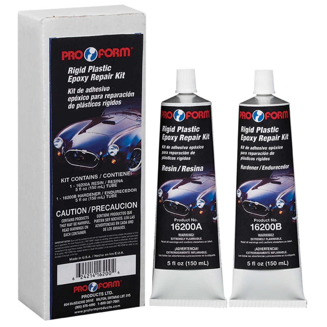 Rigid Plastic Epoxy Repair Kit - Pro Form