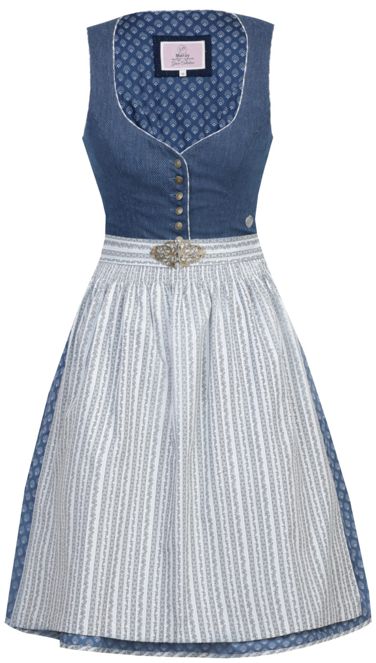 Dirndl Romy Denim Blue by Marjo – Trachten-Quelle