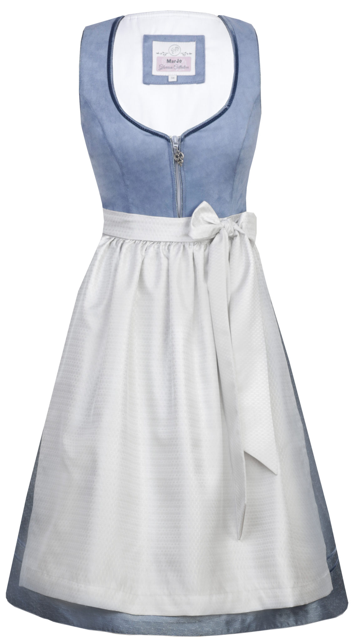 Dirndl Romy Denim Blue by Marjo – Trachten-Quelle
