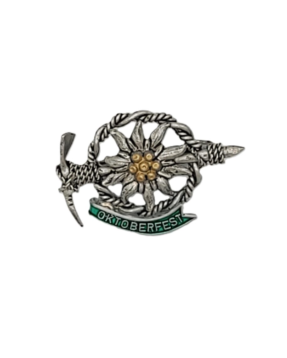 Oktoberfest Pin Edelweiss Mountaineering Motif – Trachten-Quelle